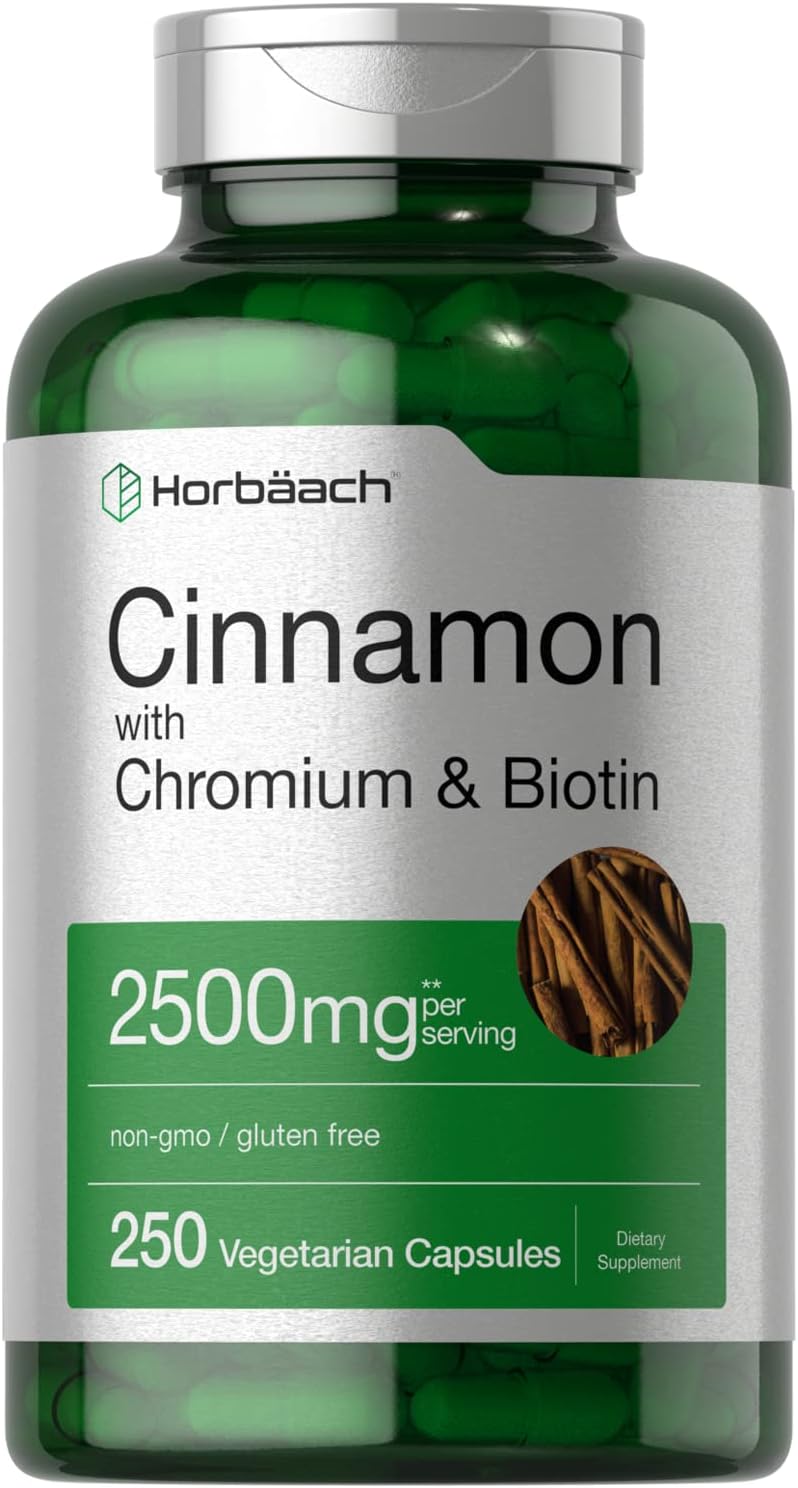 Amazon.com: GNC Herbal Plus Cinnamon & Chromium Supplement, Vegetarian ...