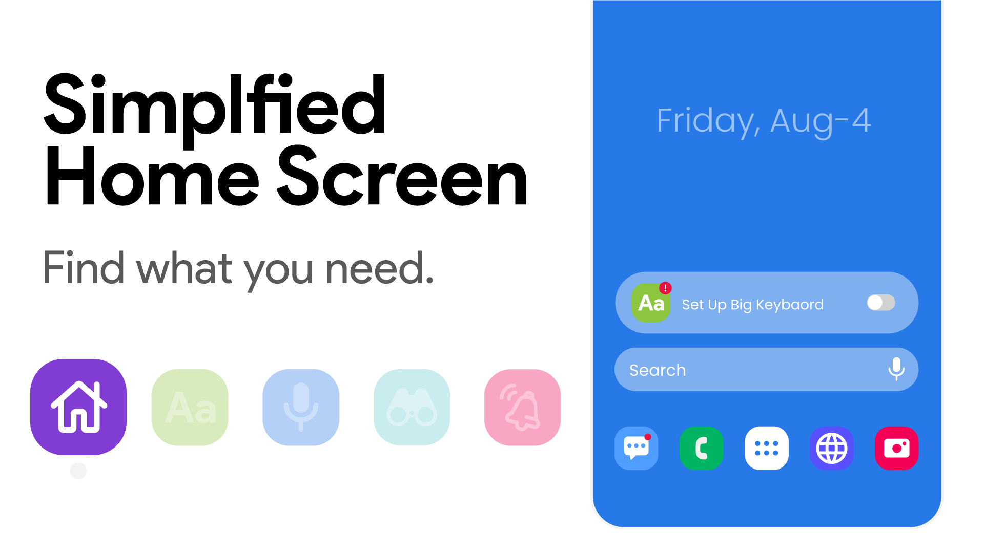 Big Keyboard & Home Screen - App on Amazon Appstore