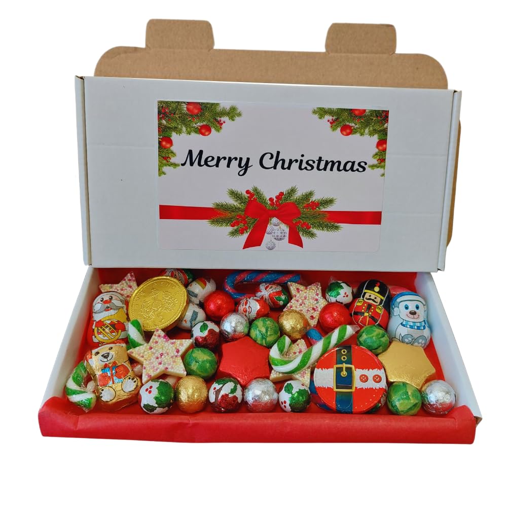 Christmas Festive Chocolate Foils Milk Chocolate Assortment Sweet Gift ...