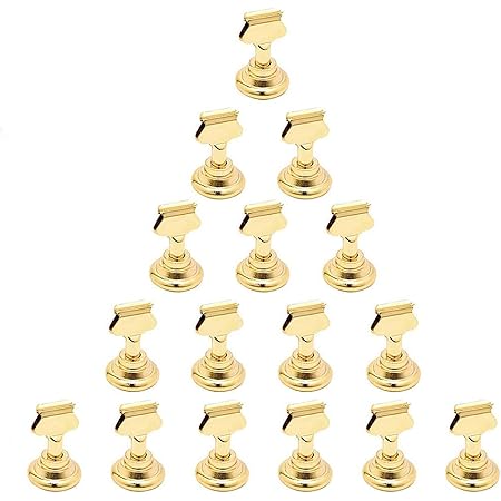 Amazon.com: Urban Deco 16 Pieces Table Card Holder 1.6 inches Gold ...