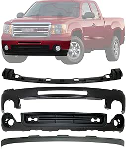 Amazon.com: Front Bumper Powdercoated Black + Cover Bracket + Lower ...