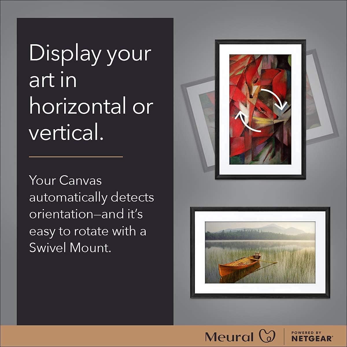 Netgear Meural Canvas II – Lienzo digital HD de 27 pulgadas 19 x 29 ...