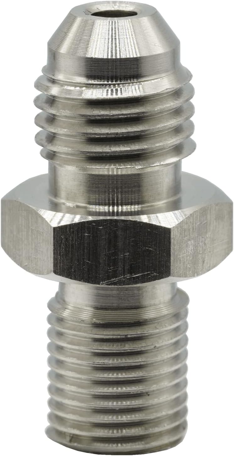 Amazon.co.jp: Dsnaduo 4AN AN4 Male Flare to M10x1.0 Pipe Male Stainless ...
