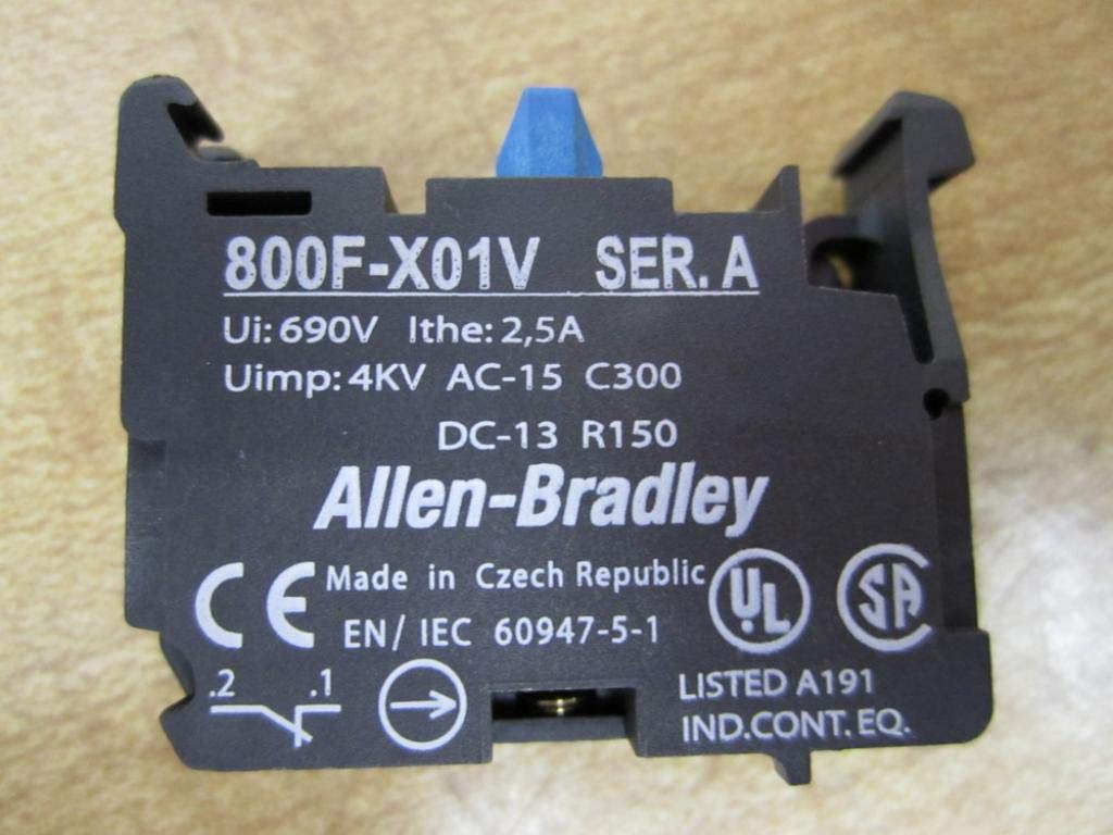 Allen Bradley 800F-X01v Series A Screw Contact Block 800F-X01v Series A ...