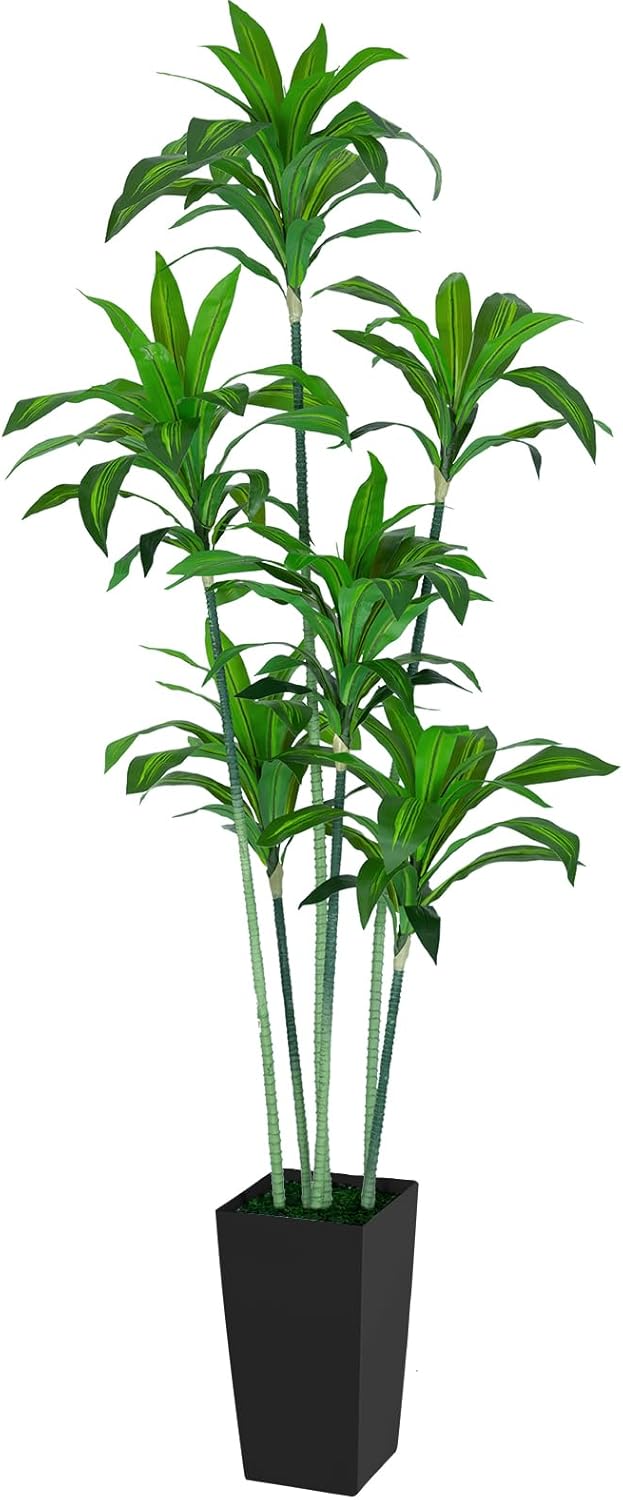 Amazon.com: VIVATREES Dracaena Trees Artificial Indoor, 7FT Tall Faux ...