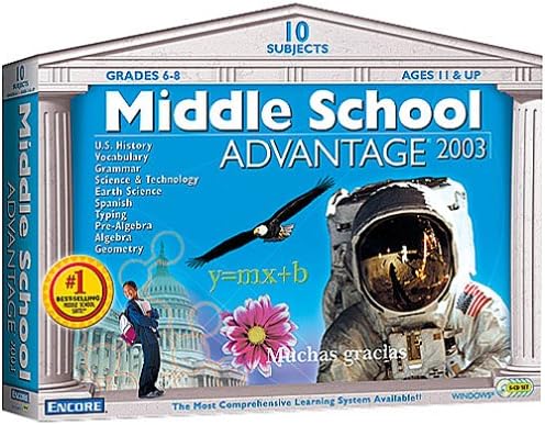 Amazon.com: ENCORE SOFTWARE Middle School Advantage 2003 (Windows ...