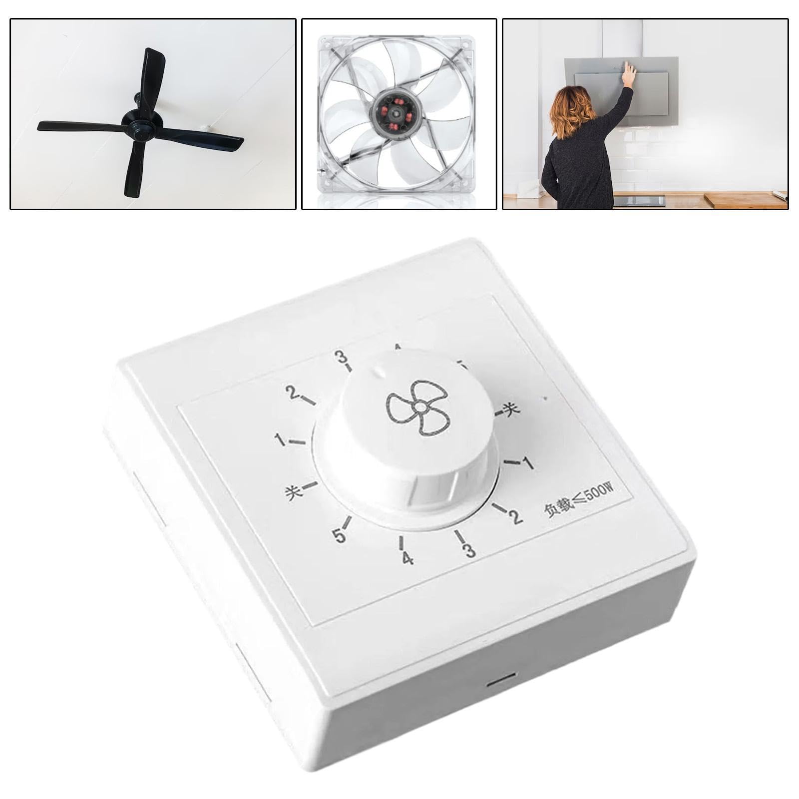 1Pc 86Type Ceiling Fan Adjustment Stepless Speed Controller Wall Switch ...