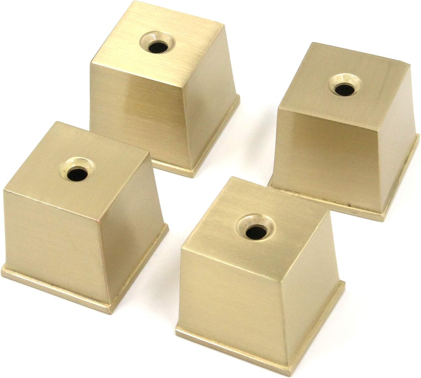 Quluxe 4 Pcs 3.5 Inch Table Foot Cover Cap, Zinc Alloy Round Furniture ...