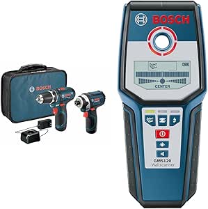 BOSCH Power Tools Combo Kit CLPK22-120 - 12-Volt Cordless Tool Set ...