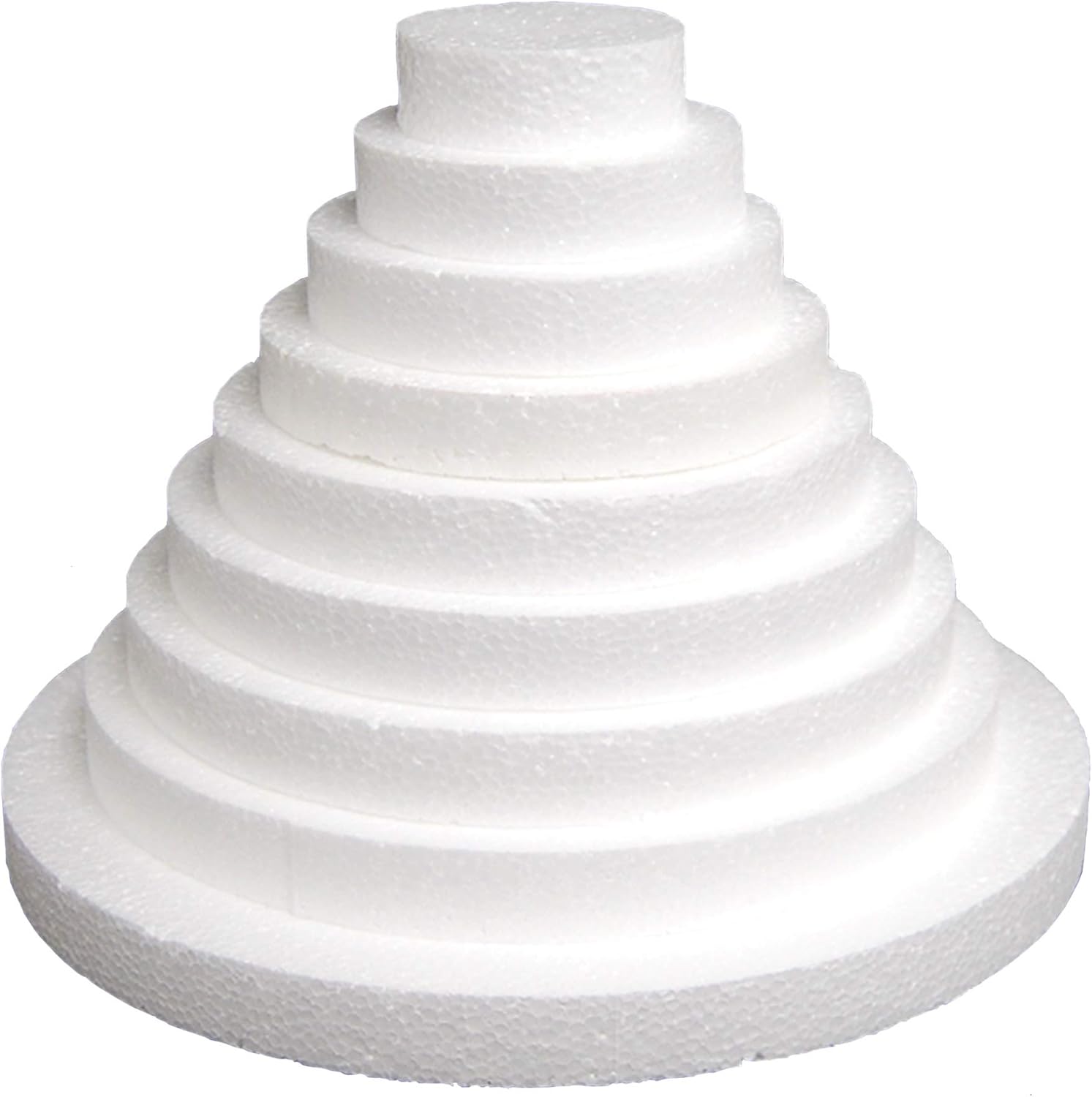 Amazon.com: Craft Foam Disc Circle - Smooth Styrofoam Polystyrene Foam ...