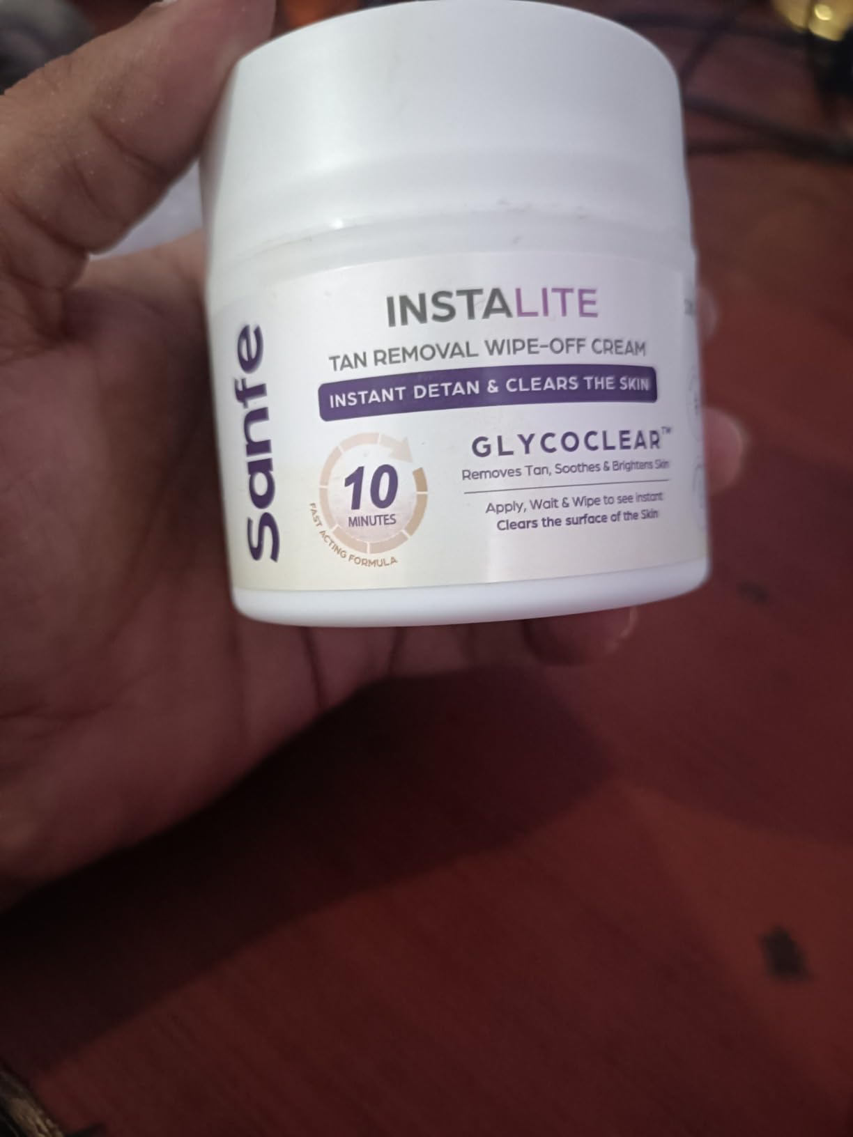 Buy Sanfe Detan Cream Instalite Detan Wipe Off 100 gm | With Glycoclear ...