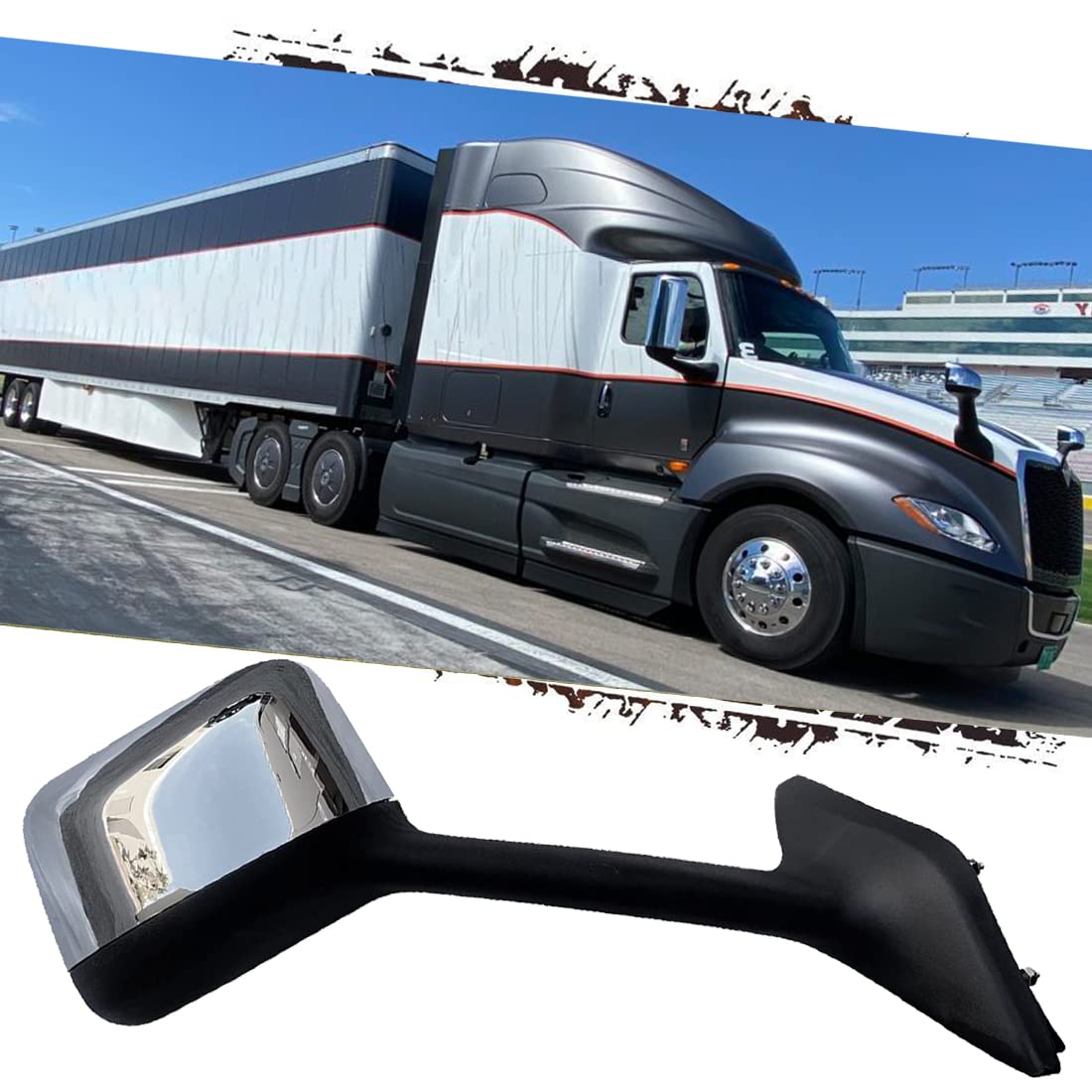 Amazon.com: HIGHTO Hood Mirror fit Truck International LT, Assembly ...