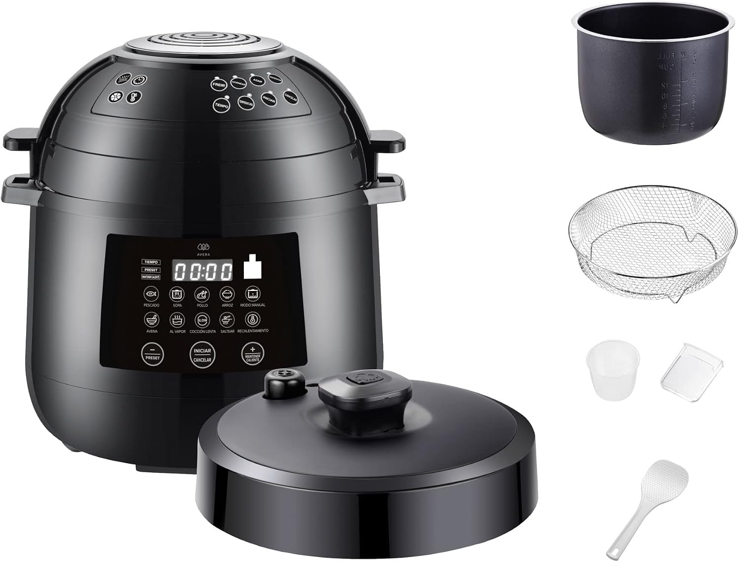 AVERA Olla de Presión Eléctrica 8L y Freidora de Aire 2 en 1 | 10 ...