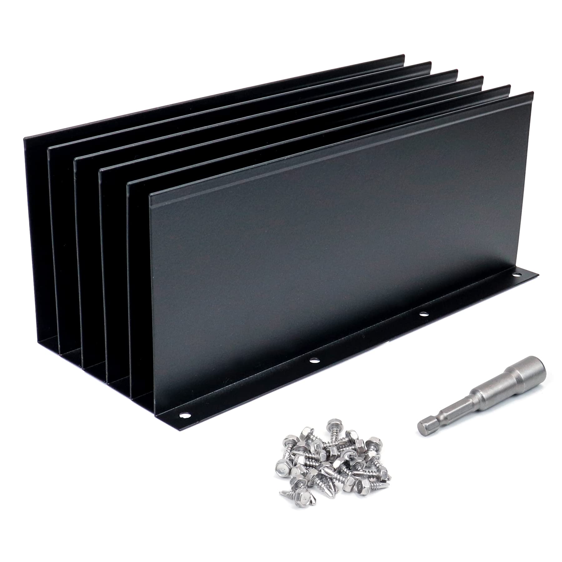 Powrocket 6 Pack Aluminum Gutter Valley Splash Guard,Keep Water from ...