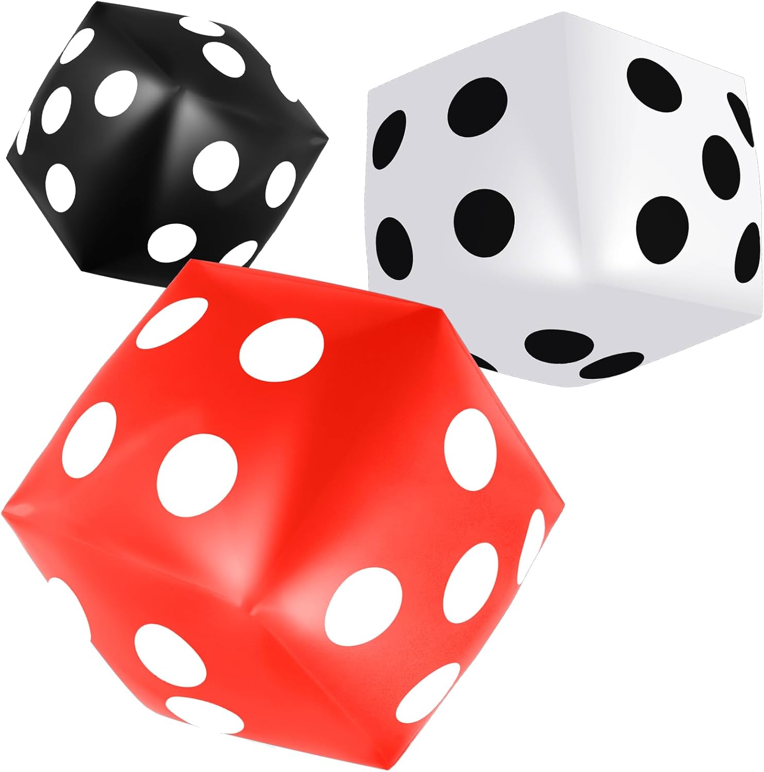 Amazon.com: SAYAYA 3 Pieces Giant Inflatable Dice Set 12.6 Inch Jumbo ...