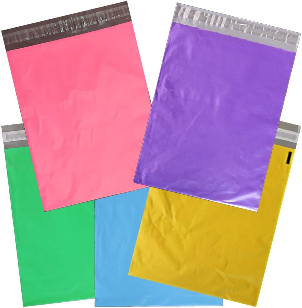 Amazon.com : 14.5 x 19", 12x15.5, 10x13" Poly Mailers Combo Pack, Pink ...