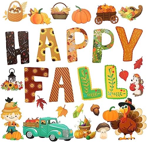 Amazon.com: PAFUWEI Fall Bulletin Board Decorations for Classroom ...