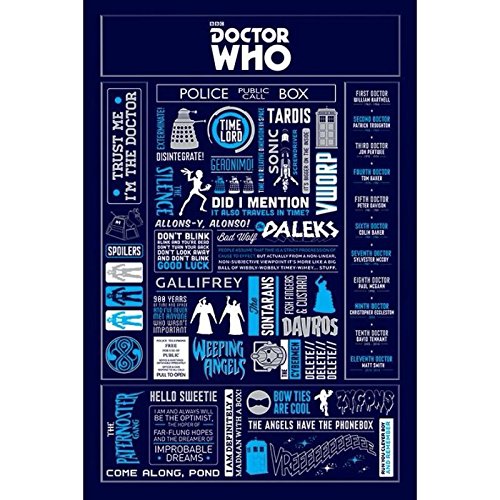 The Entertainment Store Official Merchandise Doctor Who Infographic ...