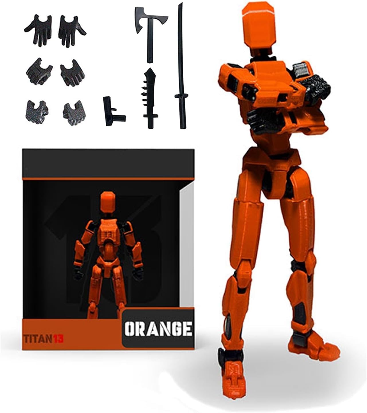 Titan 13 Action Figure,T13 Action Figure 3D Printed Multi-Jointed ...