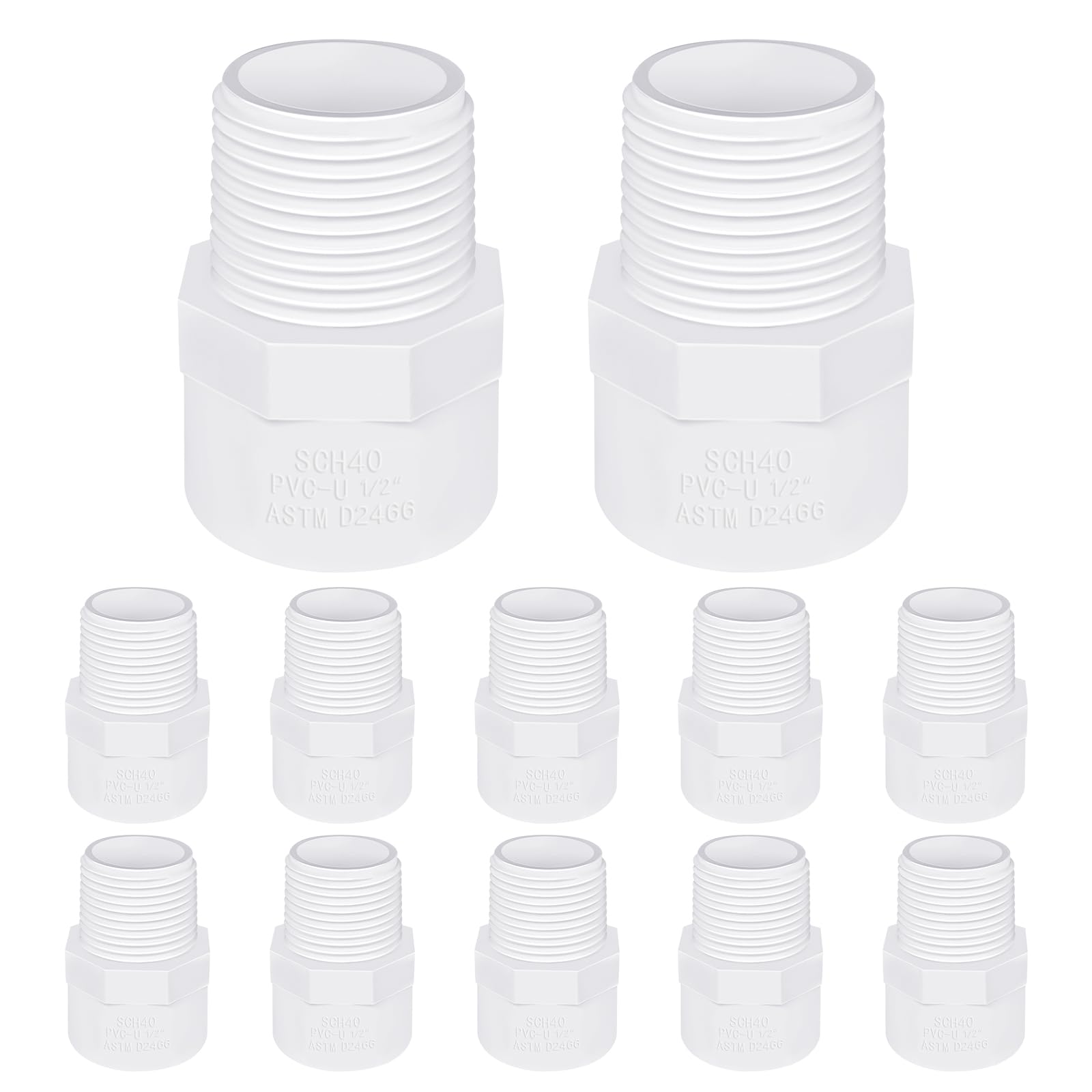 Snapklik.com : PVC Male Adapter 1/2 Inch