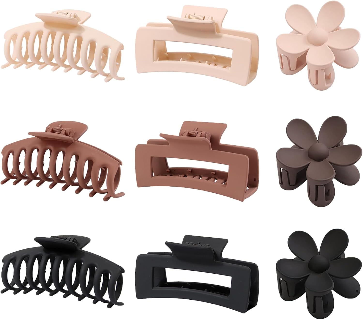 Pinzas para Cabello, 9 Piezas Pinzas Pelo Para Mujer, Antideslizantes ...