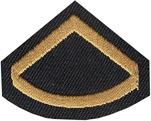 Amazon.com: Military Private First Class Patch Rank Iron On Embroidered ...