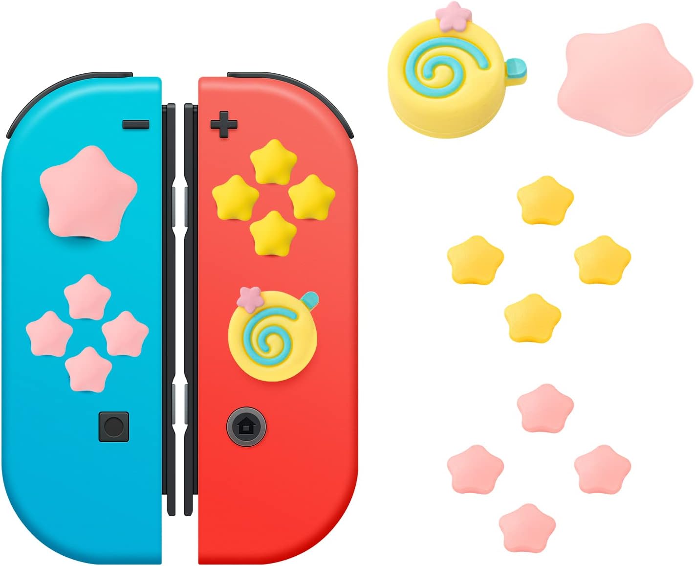 Amazon.com: Cute Thumb Grips for Nintendo Switch, Switch OLED Button ...