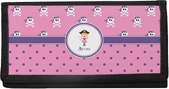 Personalized Pink Pirate Canvas Checkbook Cover at Amazon Women’s ...