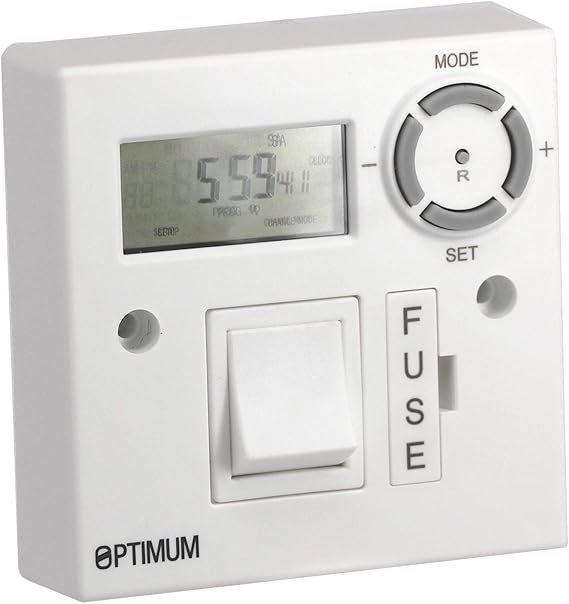 SPARES2GO Digital Fused Spur Timer for Immersion Heaters, Lighting ...