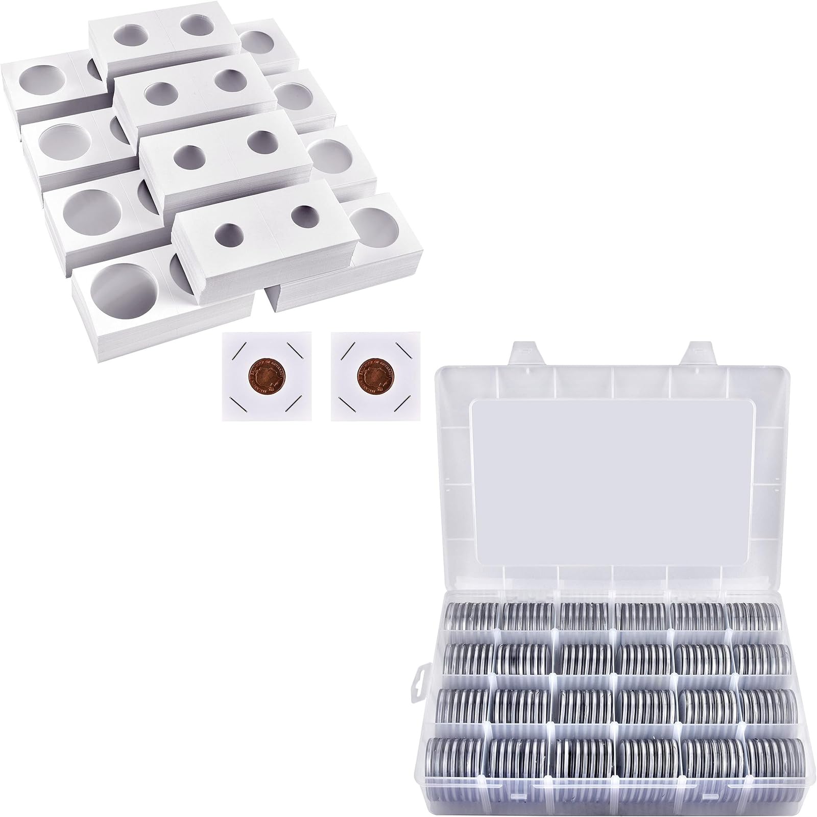 Amazon.com: FULLCASE 168 Pieces 46mm Coin Capsules with Foam Gasket and ...