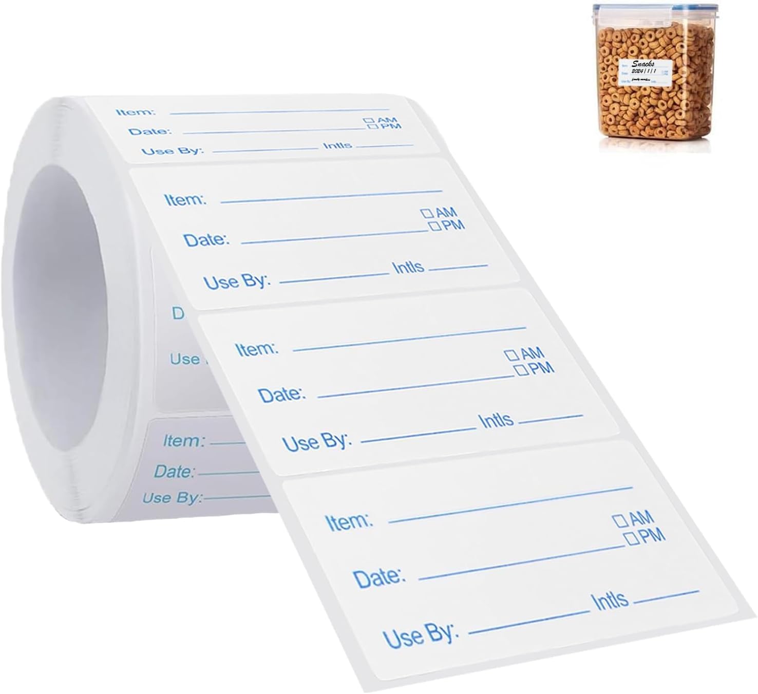 RHZXD 500 Pcs Food Labels Stickers Freezer Labels, Sticky Labels on a ...