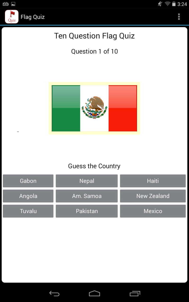 Flag Quiz - App on Amazon Appstore
