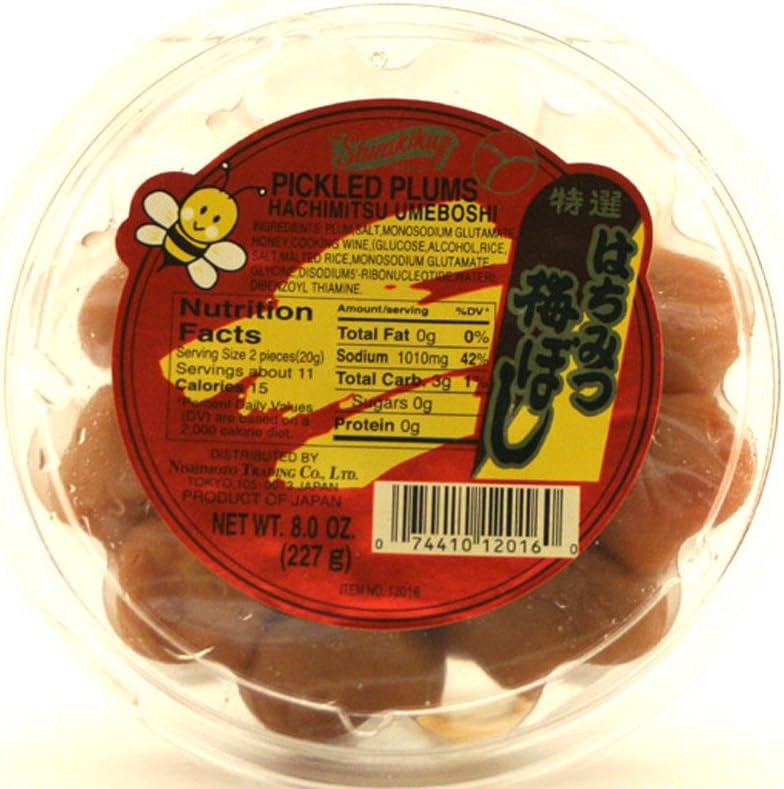 Amazon.com : Hachimitsu Umeboshi (Honey Pickled Plum) - 8oz (Pack of 1 ...