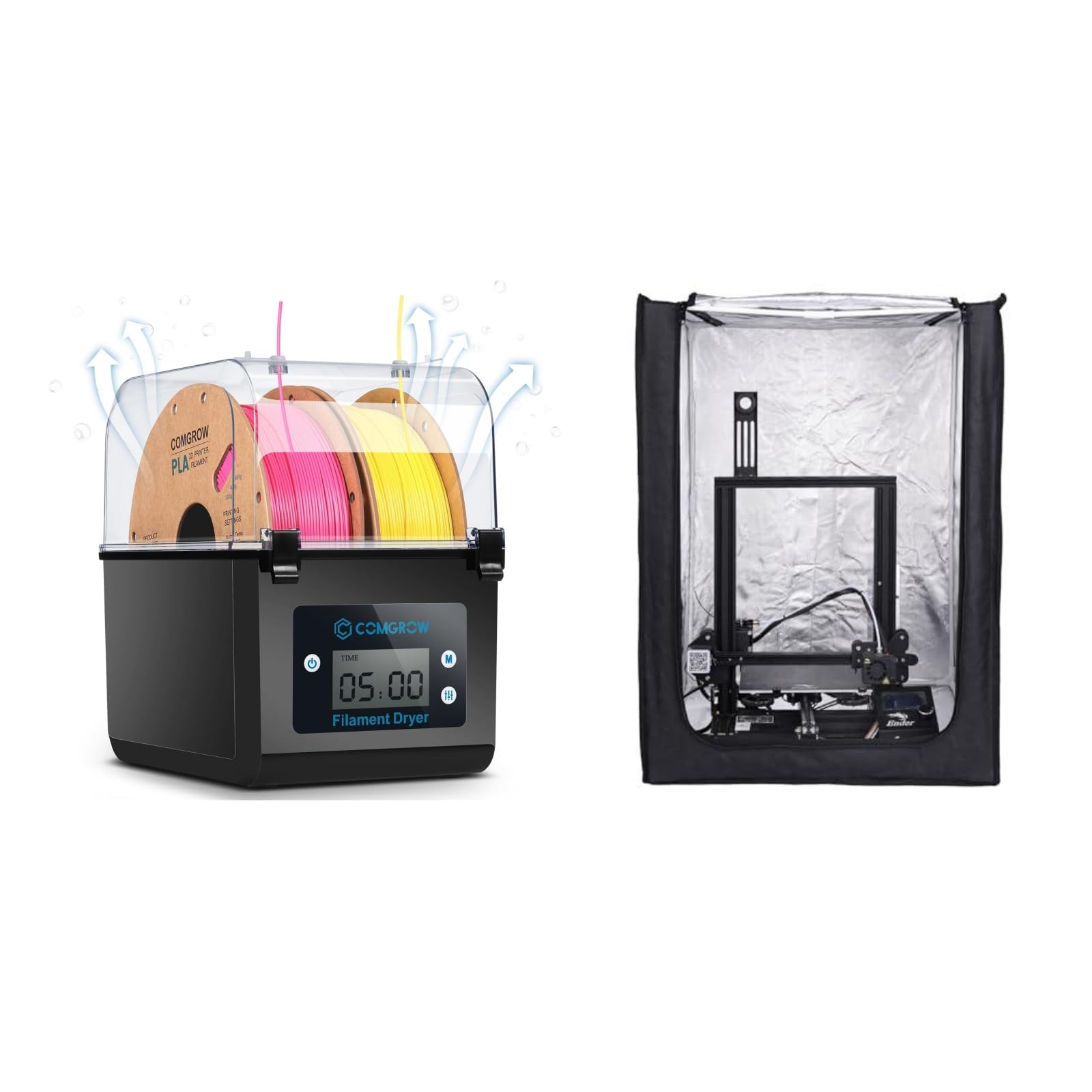 Comgrow 3D Printer Filament Dryer Box, 3D Filament Storages Compatible ...