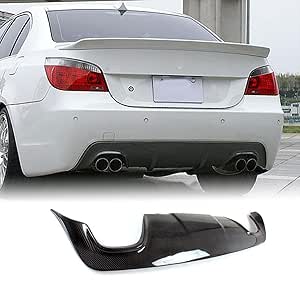 Amazon.com: Carbon Fiber Rear Diffuser for BMW 5 Series E60 M-TECH ...