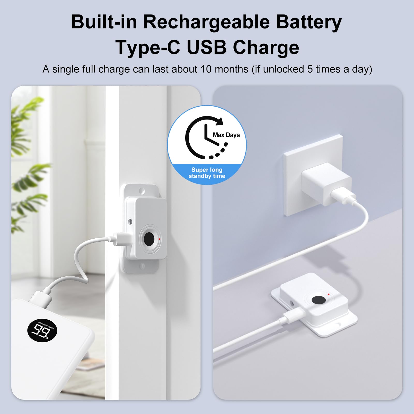 Snapklik.com : Larimuer Fingerprint Fridge Lock - Child & Pet Proof ...