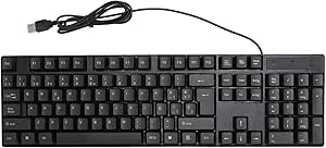 Amazon.com: Ultra Slim Language Keyboard, 104 Keys Russian Spanish ...