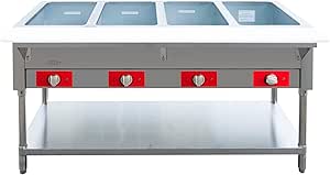 Amazon.com: Hakka Electric Steam Table Food Warmer, 4-Pot Countertop ...