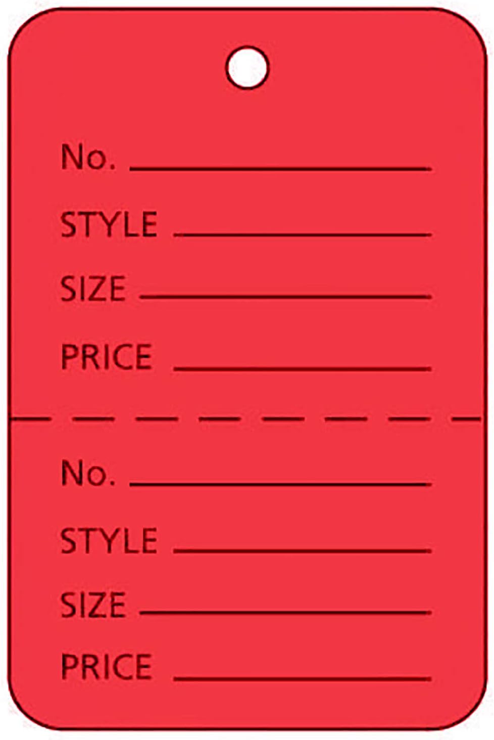 Amazon.com : SSWBasics Red Tags 1¾” W x 2⅞” H - Price Tags Unstrung for ...