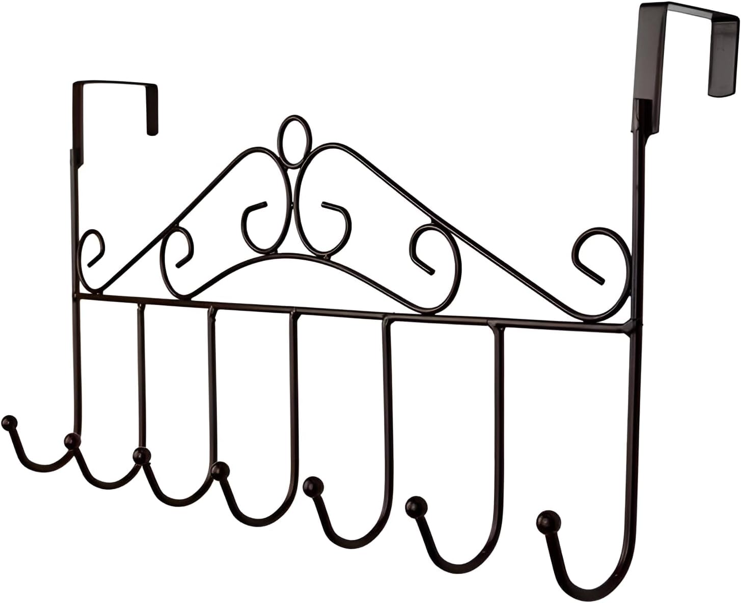 Oblivion Over The Door Hanger Rack | 7 Hooks Decorative Organizer Hook ...