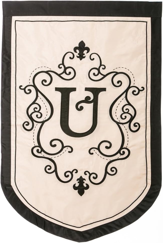 Amazon.com : Monogram Estate Size Flag - U : Outdoor Flags : Patio ...