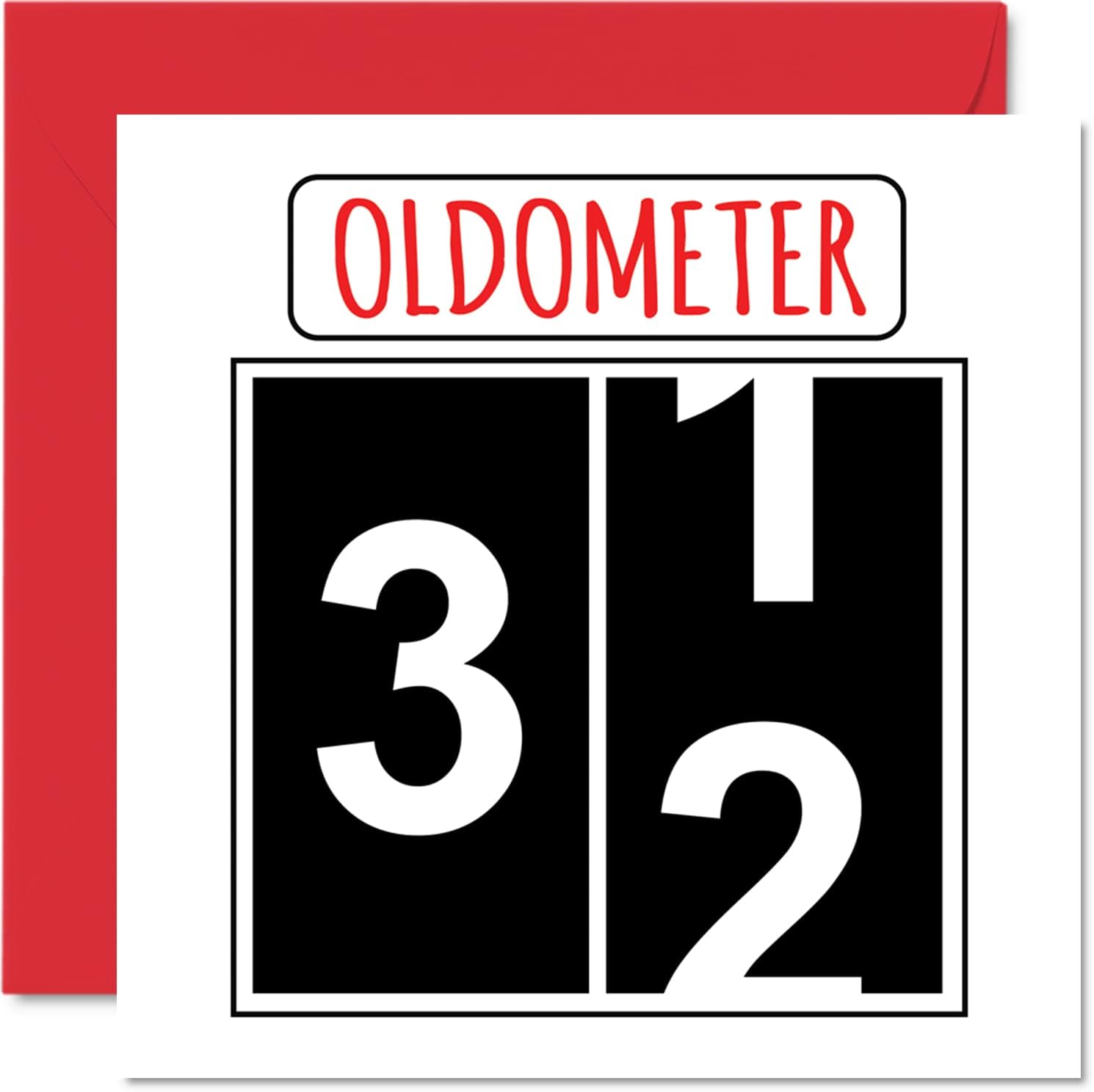 Amazon.com : Fun 32nd Birthday Cards for Men Woman - Oldometer - Happy ...