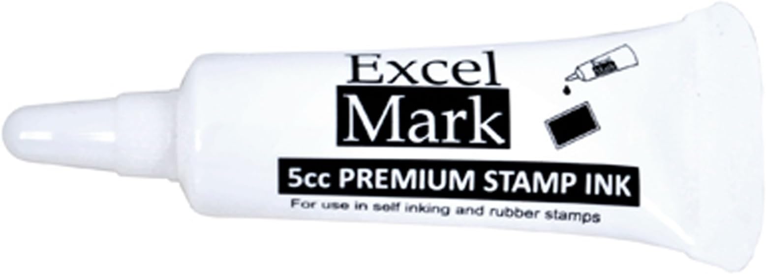 Amazon.com: ExcelMark Premium Self-Inking Stamp Refill Ink - 5cc (Black)