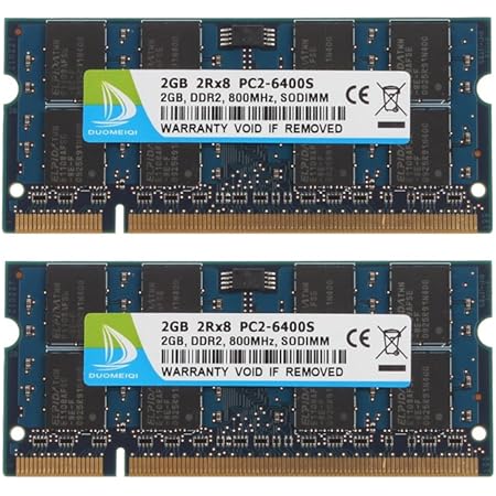 Crucial 4GB Single DDR2 800MHz (PC2-6400) CL6 SODIMM 200-Pin Notebook ...