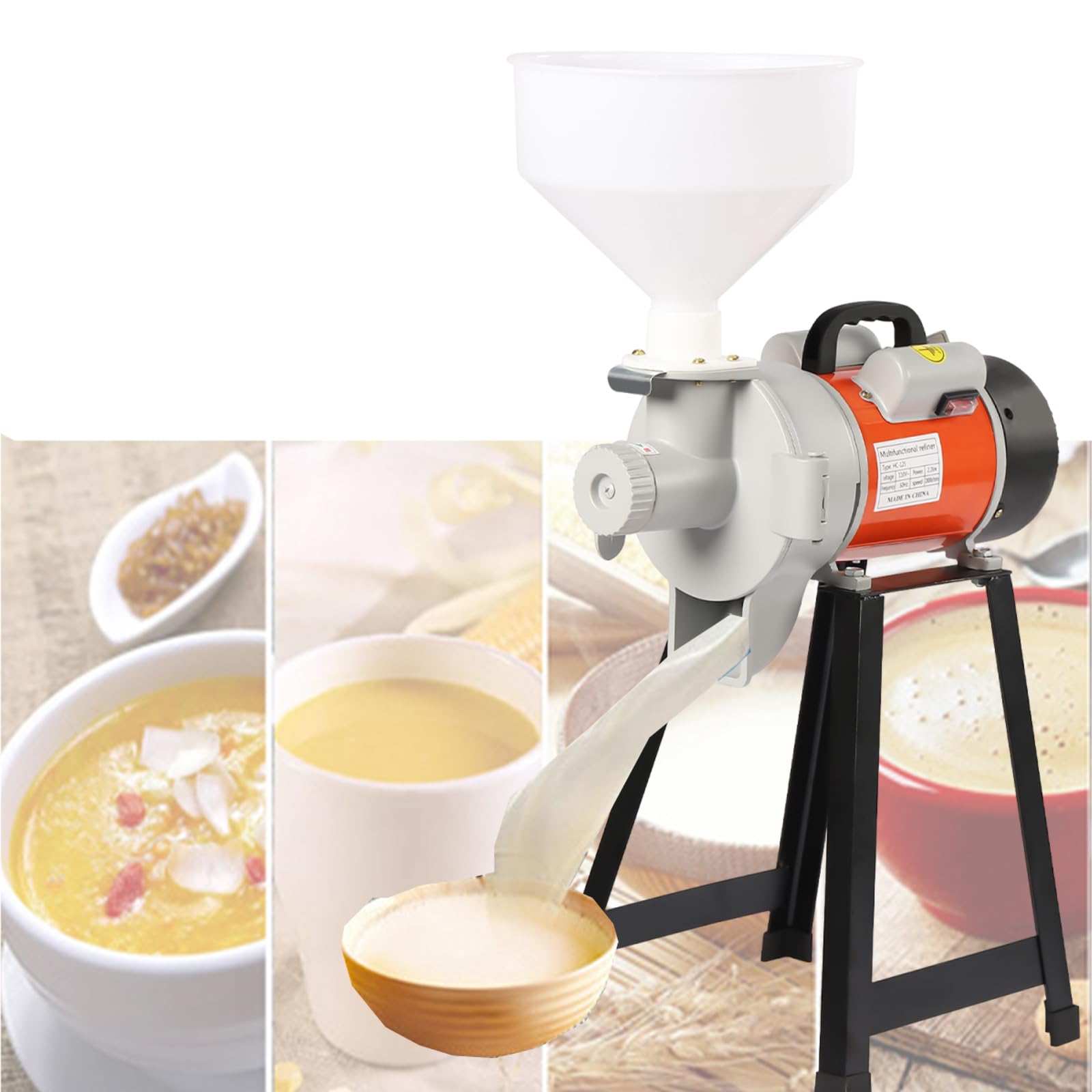Amazon.com: 110V Electric Corn Grinder Machine, 2200W Grain Mill Rice ...