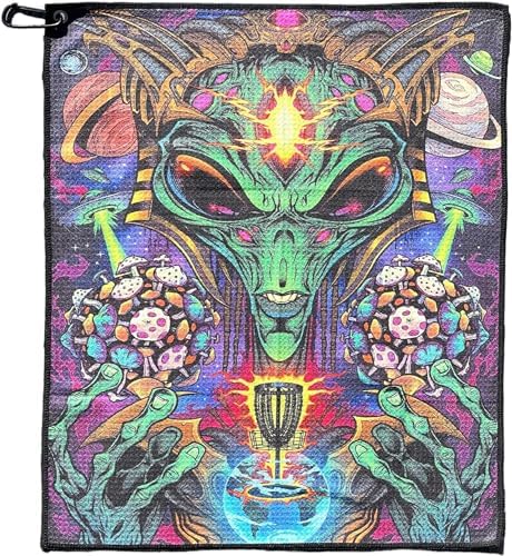 Amazon.com: Festi Daze Alien Disc Golf Towel | Highly Absorbent ...