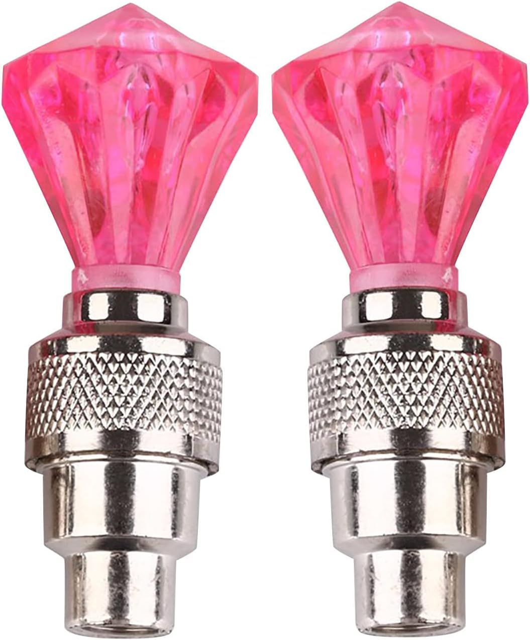 Amazon.com: 2PCS Universal Fluorescent Car Tire Valve Caps,LED Car ...