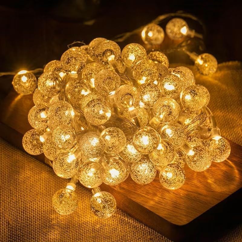 HUMAIZAR LED Crystal Ball String Lights Battery Power Romantic Bubble ...