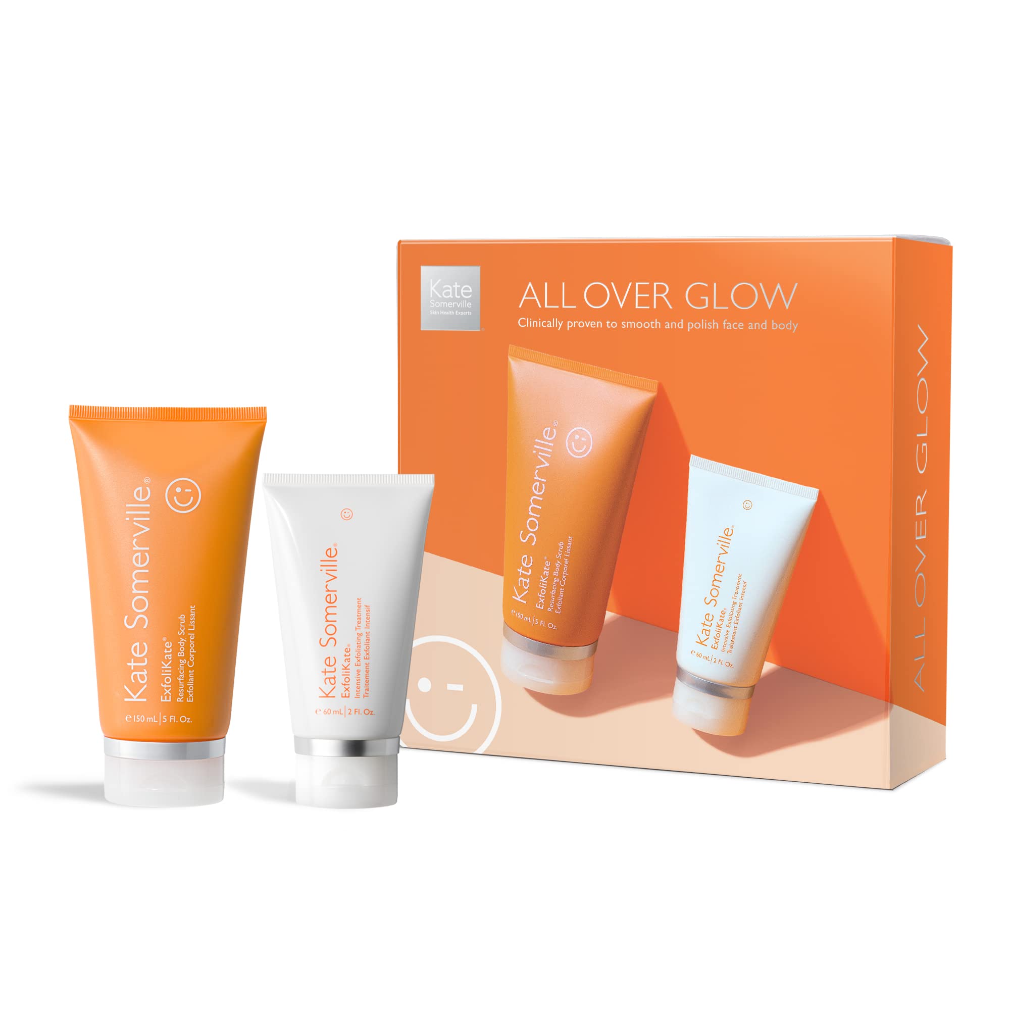 Amazon.com: Kate Somerville All Over Glow ExfoliKate Face & Body Kit ...