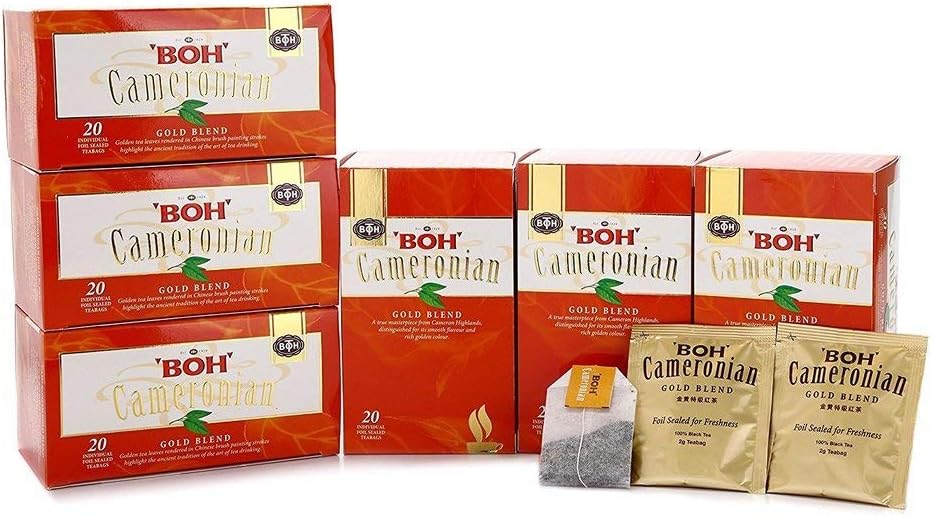 Amazon.com : BOH Cameronian Gold Blend Black Tea Bags - Smooth ...